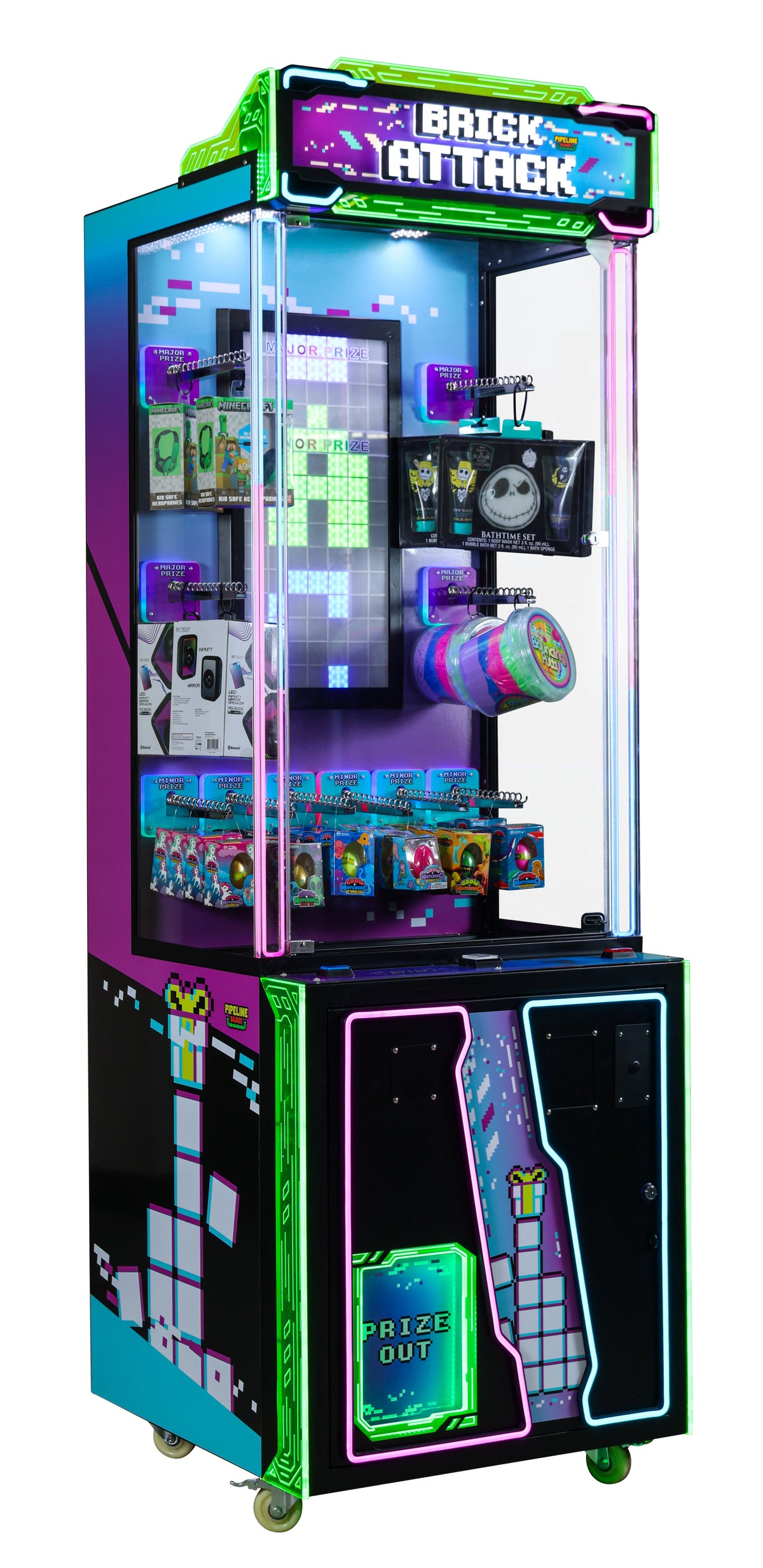 Pipeline Games | Brick Attack| 31" | Prize Game | Metal Cabinet ...