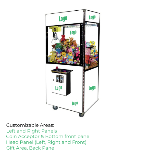 Custom Claw Machine | Black Blank | 31"| Coast to Coast — GameRoomMasters