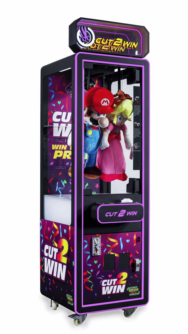 Pipeline Games | Cut 2 Win | 24"| Mini Arcade Game | Metallic Cabinet ...