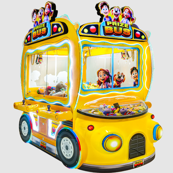 Zooom Studios | Prize Bus | 4-Player | Claw Machine — GameRoomMasters