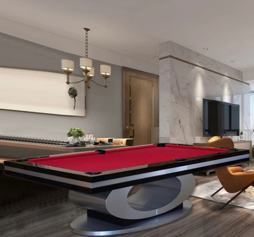 White Billiards | Sierra Modern Slate | Pool Table | 7'-8'-9 ...