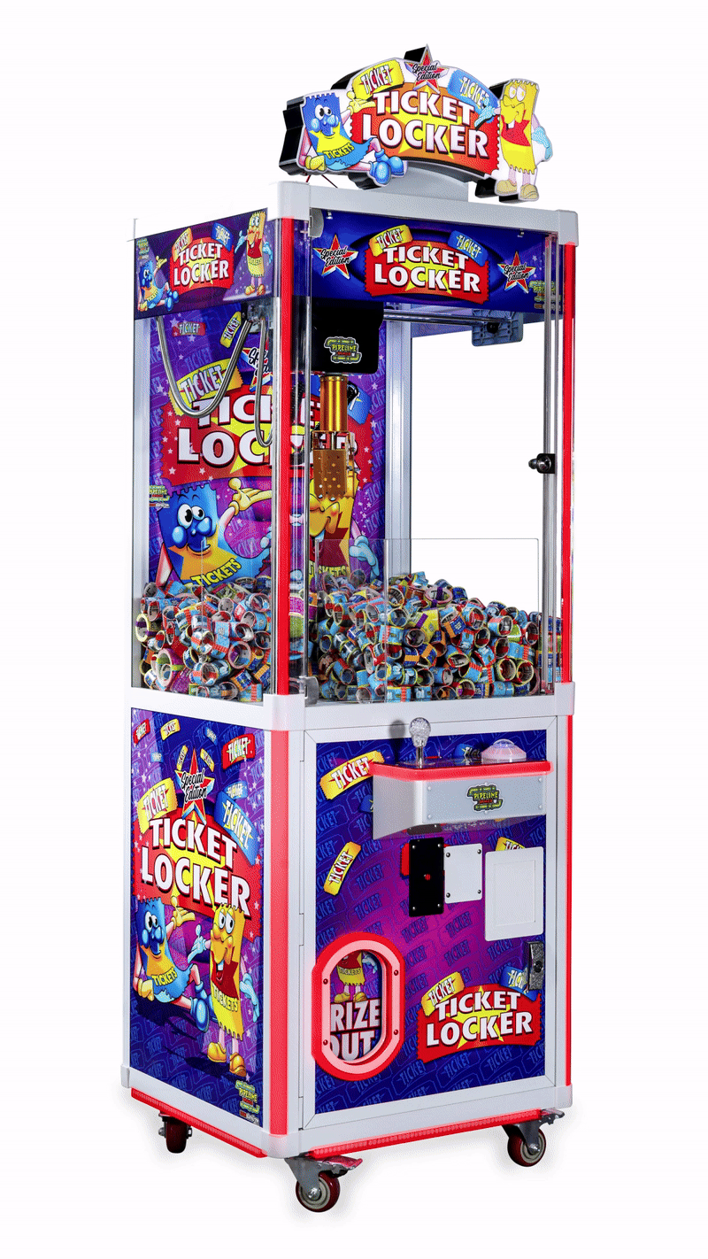 Pipeline Games | Ticket Locker | 24" | Crane Machine — GameRoomMasters