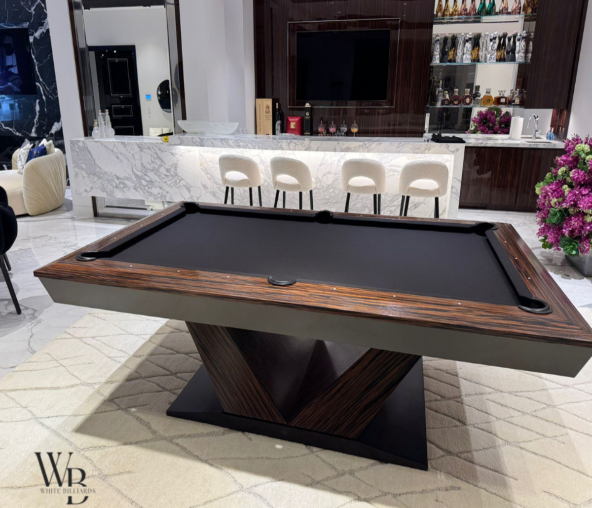 White Billiards| Meridian Modern Slate |Pool Table | 7′-8′-9 ...
