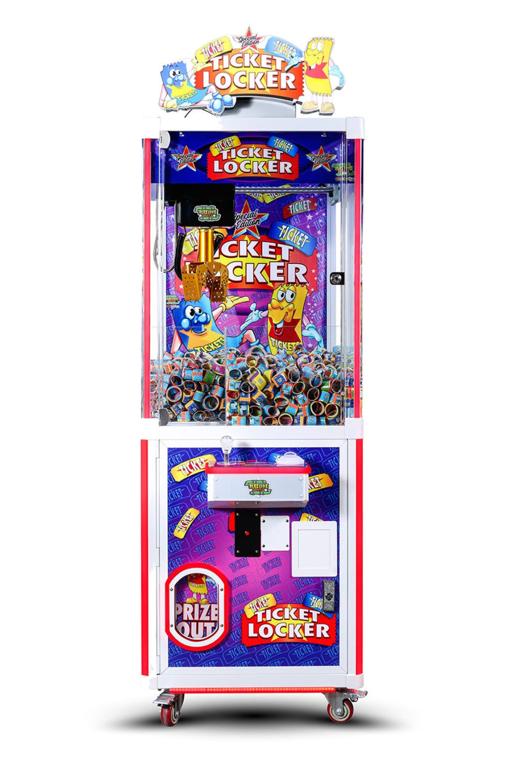 Pipeline Games | Ticket Locker | 24" | Crane Machine — GameRoomMasters